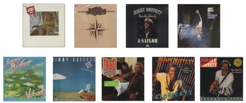 Jimmy Buffett Set Of Ten Albums US vinyl LP album (LP record) (423217)
