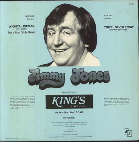 Jimmy Jones (Comedian) Live At Kings Club - Autographed UK vinyl LP ...