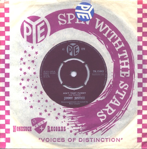 Jimmy Justice Ain't That Funny UK 7" vinyl single (7 inch record / 45 ...