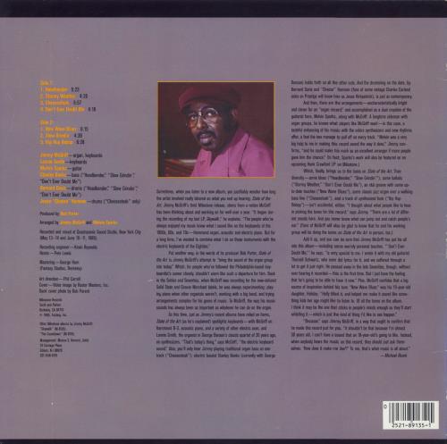 Jimmy McGriff State Of The Art US vinyl LP album (LP record) (810495)