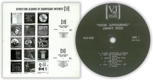 Jimmy Reed Now Appearing US vinyl LP album (LP record) (426670)