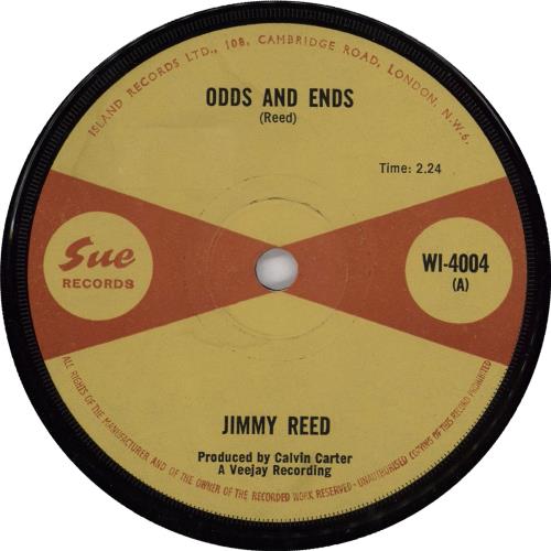Jimmy Reed Odds And Ends UK 7" vinyl single (7 inch record / 45) (766534)