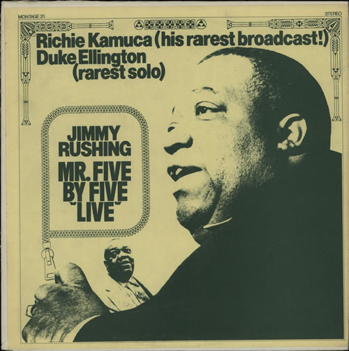 Jimmy Rushing Mr. Five By Five Live US vinyl LP album (LP record) (585460)