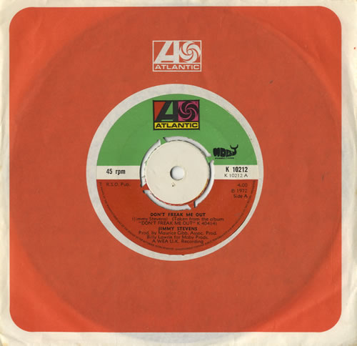 Jimmy Stevens Don't Freak Me Out UK 7" vinyl single (7 inch record / 45 ...