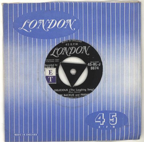 Jim Backus Delicious (The Laughing Song) UK 7" vinyl single (7 inch ...