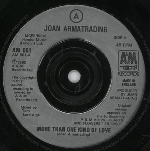 Joan Armatrading More Than One Kind Of Love UK 7" vinyl single (7 inch ...