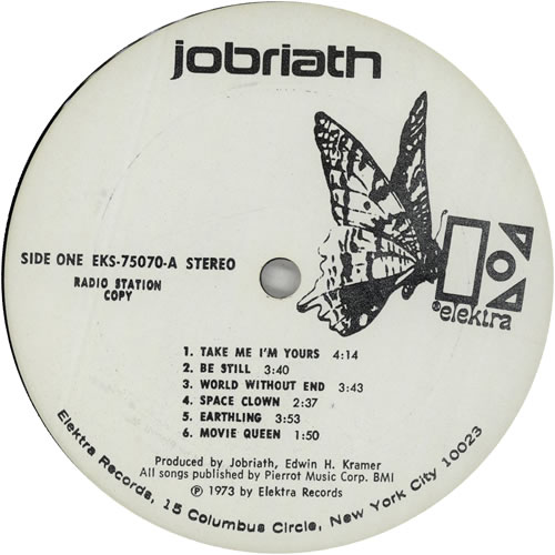 Jobriath Jobriath US Promo vinyl LP album (LP record) (628571)