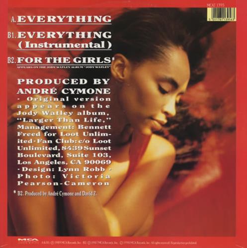Jody Watley Everything UK 12" vinyl single (12 inch record / Maxi-single) (239930)