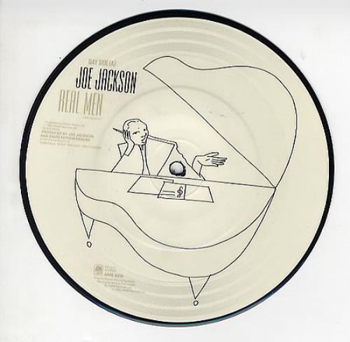 Joe Jackson Real Men UK 7" vinyl picture disc (7 inch picture disc ...