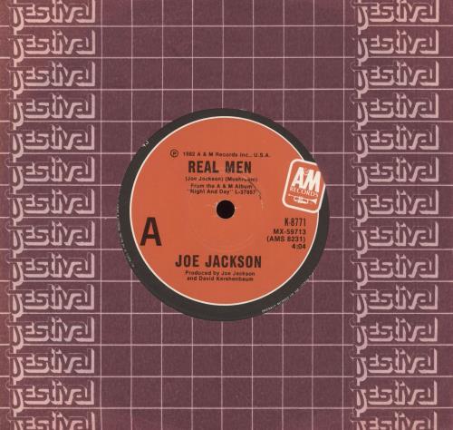Joe Jackson Real Men Australian Promo 7" vinyl single (7 inch record ...