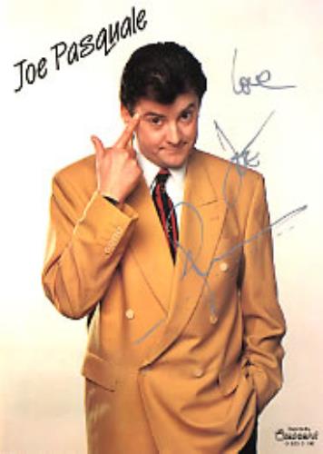 Joe Pasquale Autographed Publicity Photocard UK Promo photograph ...