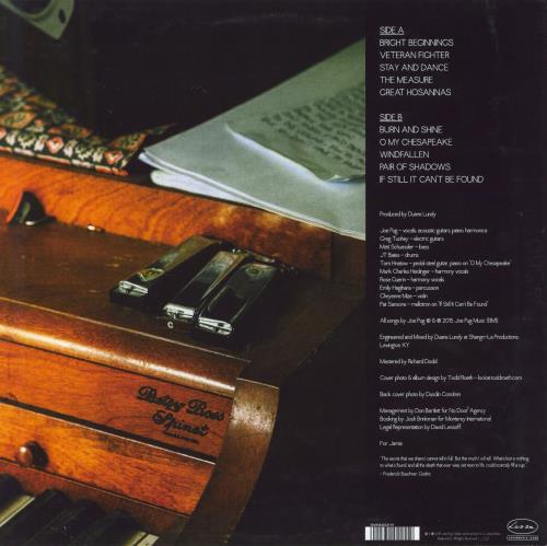 Joe Pug Windfall - Clear Vinyl UK vinyl LP album (LP record) (794819)