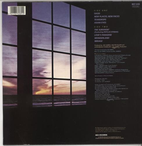 Joe Sample Oasis UK vinyl LP album (LP record) (733164)