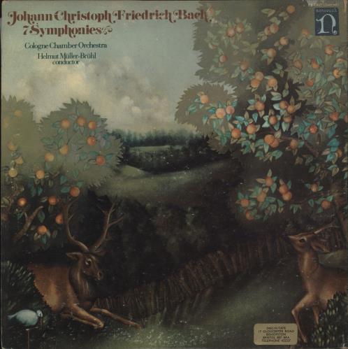 Johann Christoph Friedrich Bach 7 Symphonies US 2-LP vinyl record set ...