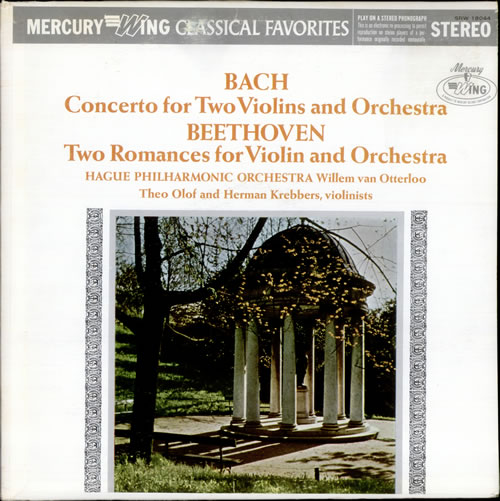 Johann Sebastian Bach Concerto for Two Violins and Orchestra US vinyl ...