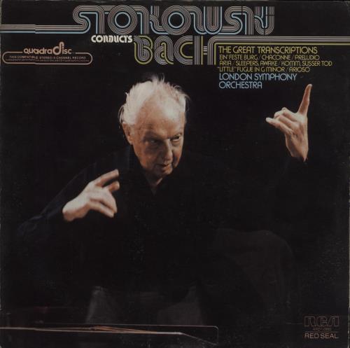 Johann Sebastian Bach Stokowski Conducts Bach US vinyl LP album (LP ...