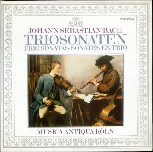 Johann Sebastian Bach Trio Sonatas German vinyl LP album (LP record ...