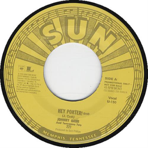 Johnny Cash Hey Porter US Promo 7" vinyl single (7 inch record / 45 ...