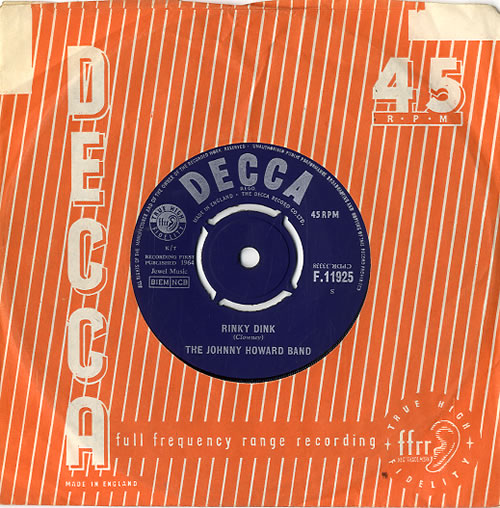 Johnny Howard Rinky Dink UK 7" vinyl single (7 inch record / 45) (582286)