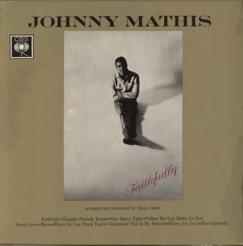 Johnny Mathis Faithfully UK vinyl LP album (LP record) (862998)
