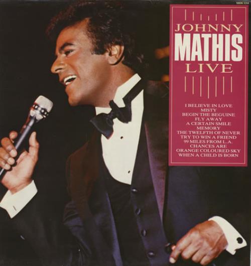 Johnny Mathis Live UK vinyl LP album (LP record) (434251)