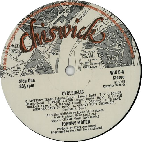 Johnny Moped Cycledelic UK vinyl LP album (LP record) (603504)