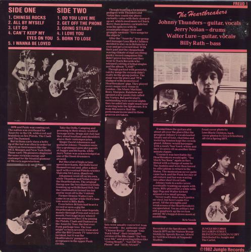 Johnny Thunders & The Heartbreakers D.T.K. Live At The Speakeasy UK vinyl LP album (LP record ...