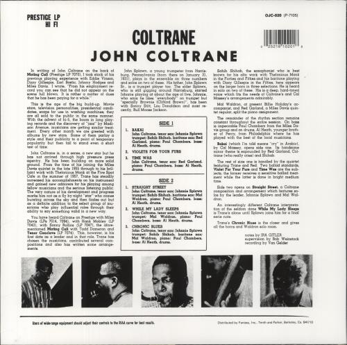 John Coltrane Coltrane US vinyl LP album (LP record) (842768)