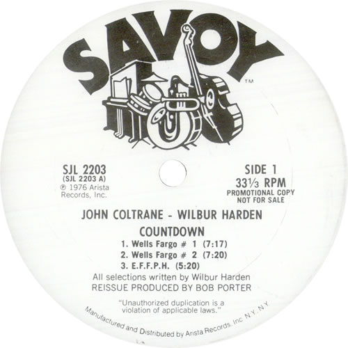 John Coltrane Countdown - The Savoy Sessions US Promo 2-LP vinyl record ...