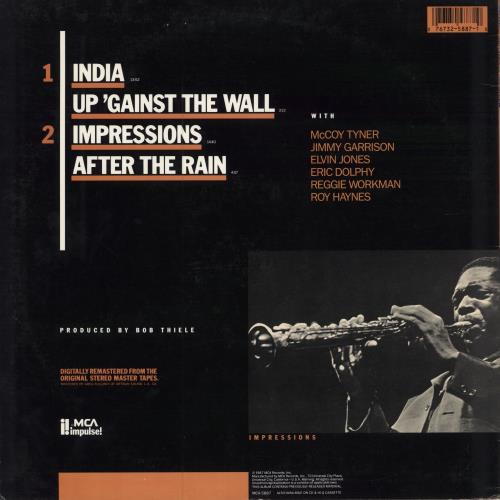 John Coltrane Impressions US vinyl LP album (LP record) (780757)