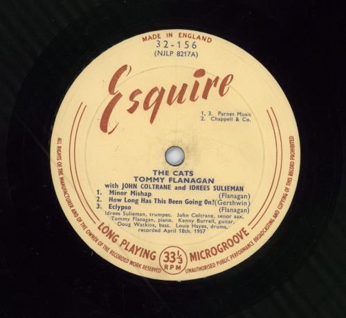 John Coltrane The Cats - 1st UK vinyl LP album (LP record) (788150)