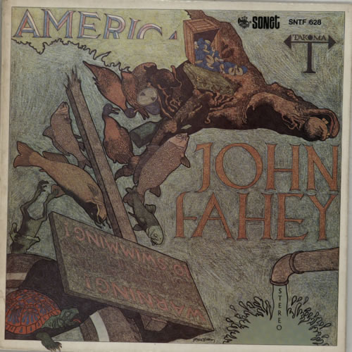 John Fahey America UK vinyl LP album (LP record) (61710)