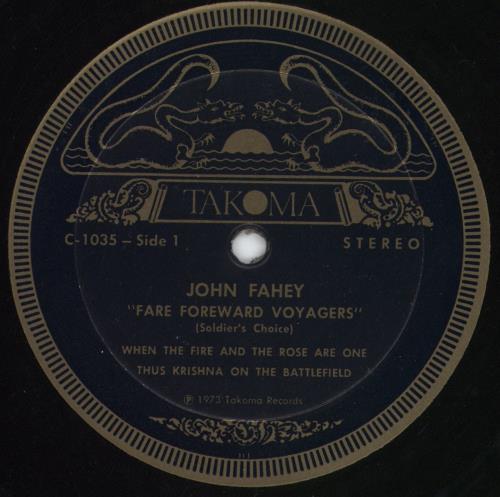 John Fahey Fare Forward Voyagers (Soldier's Choice) UK vinyl LP album ...