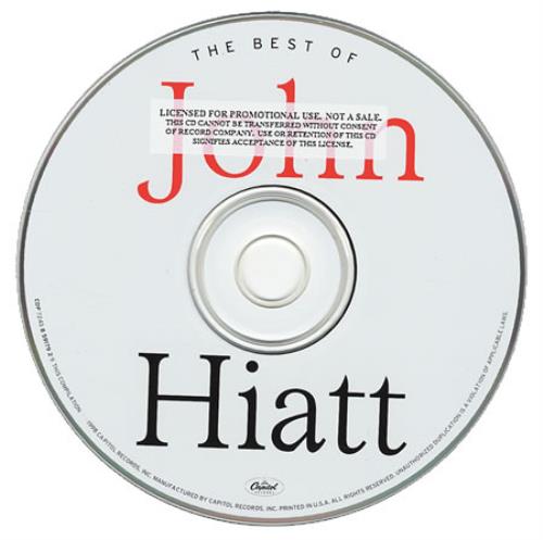 John Hiatt The Best Of US Promo CD album (CDLP) (128656)
