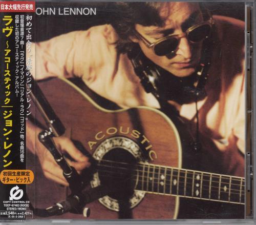 John Lennon Acoustic Japanese Promo CD album (CDLP) (309279)