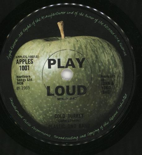 John Lennon Cold Turkey - Solid + Sleeve UK 7" vinyl single (7 inch ...
