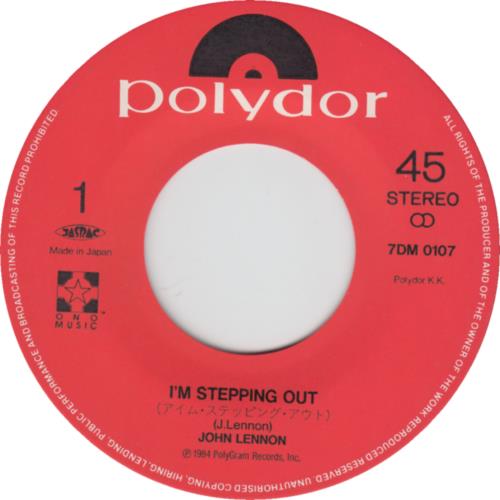 John Lennon I'm Stepping Out Japanese 7" vinyl single (7 inch record ...