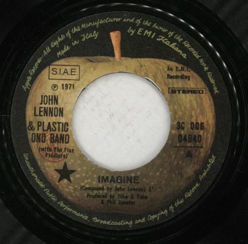 John Lennon Imagine Italian 7" vinyl single (7 inch record / 45) (868004)