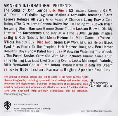 John Lennon Instant Karma: The Amnesty International Campaign UK Promo ...