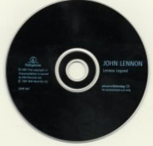 John Lennon Lennon Legend UK Promo CD album (CDLP) (97280)