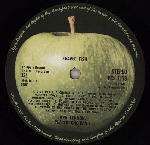 John Lennon Shaved Fish - 1st UK vinyl LP album (LP record) (63405)