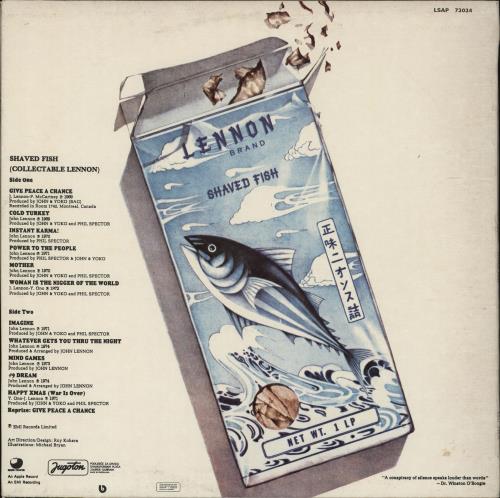 John Lennon Shaved Fish Yugoslavian vinyl LP album (LP record) (765479)