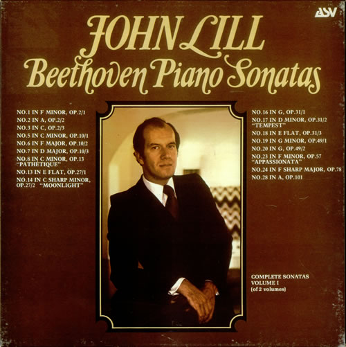 John Lill Beethoven Piano Sonatas: Volume 1 UK Vinyl Box Set (535729)