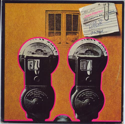 John Mayall Notice To Appear UK vinyl LP album (LP record) (776643)