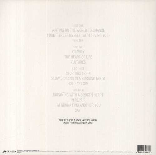 John Mayer Continuum US 2-LP vinyl record set (Double LP Album) (847614)