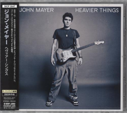 John Mayer Heavier Things Japanese CD album (CDLP) (807257)