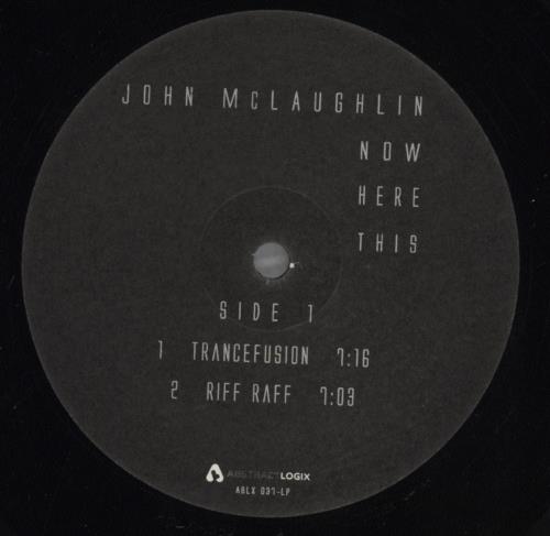 John McLaughlin Now Here This - Autographed Monaco 2-LP vinyl record set (Double LP Album) (823606)