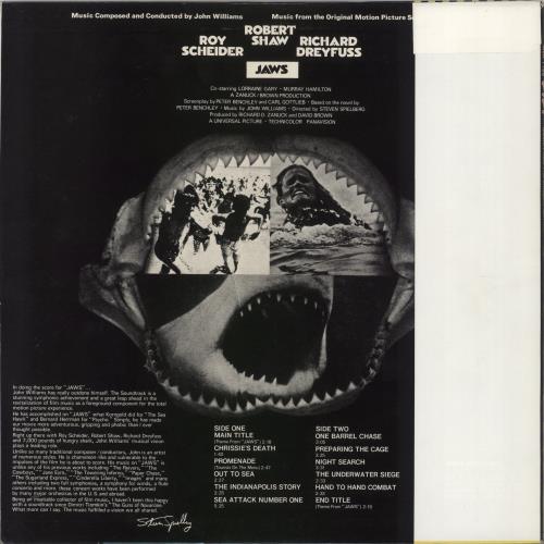 John Williams (Composer) Jaws Japanese vinyl LP album (LP record) (860951)