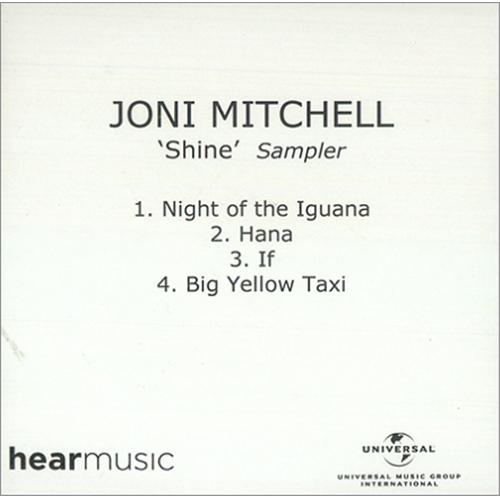 Joni Mitchell Shine Sampler UK Promo CD-R acetate (422191)