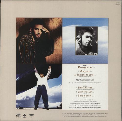 Jon B Bonafide UK Promo vinyl LP album (LP record) (845149)